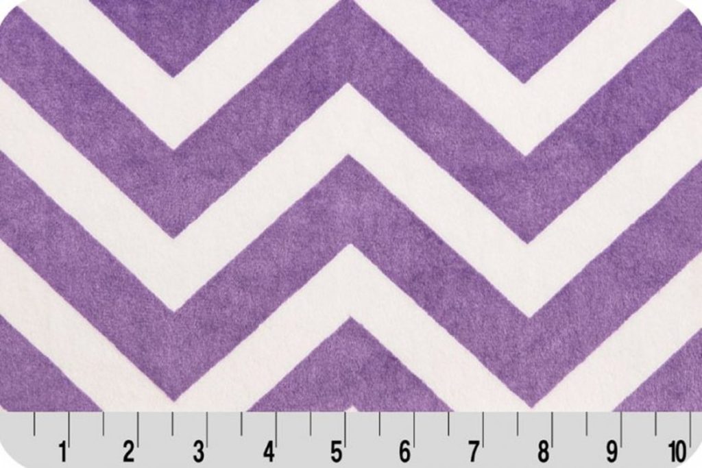 Chevron Cuddle Minkie – Jewel / Snow | European Textiles